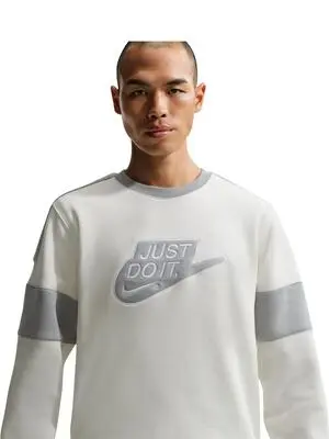 Nike Sportswear Club Fleece Crew-neck Sweatshirt - White
