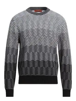 Missoni Jacquard-knit Virgin Wool Sweater - Grey