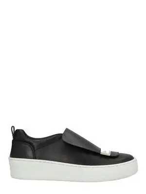 SERGIO ROSSI Leather Sneakers - Black