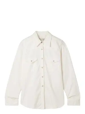 NILI LOTAN Travis Denim Shirt - Cream