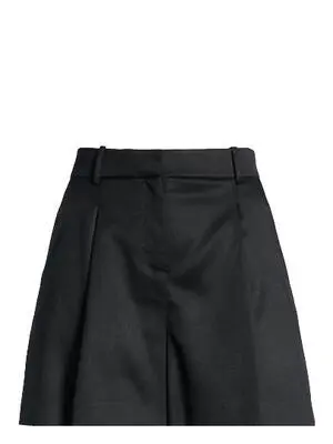 Fabiana Filippi Virgin Wool Tailored High Waisted Shorts - Black