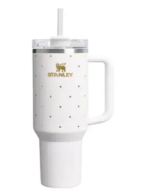 STANLEY 40oz Stainless Steel Flowstate Quencher Tumbler - Frost Polka Dot