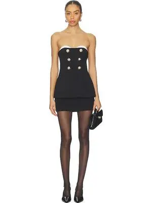 Majorelle Georgina Mini Dress - Black & White