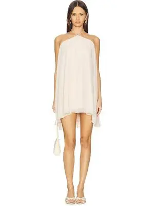 MORE TO COME Jasmina Halter Mini Dress - Cream