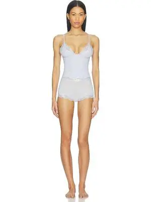 SKIMS Triangle Cami And Boyshort Set - Periwinkle Foil