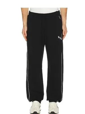 BORN X RAISED Bxr Piped Sweatpants - Black
