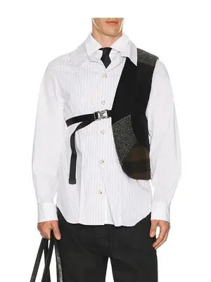 Andersson Bell Patchwork One Arm Vest - Multi