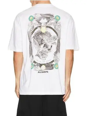 ALLSAINTS Mysteries Tee In White - Optic White