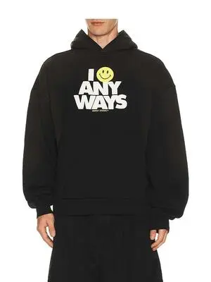 MARKET Smiley Smile Always Hoodie - Pirate Black