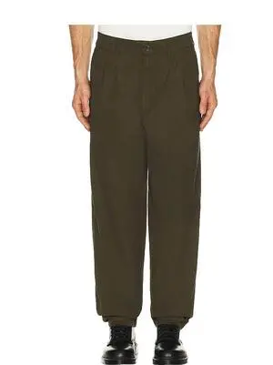 Barbour Relaxed Fit Poplin Trousers - Olive