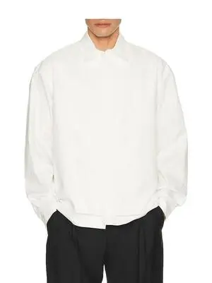 LE17SEPTEMBRE Double Layered Cotton Shirt - White