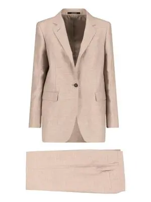 Tagliatore Adrianne" Single-breasted Suit - Beige