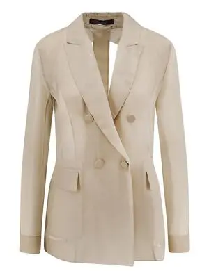 Max Mara Silk Blazer - Beige