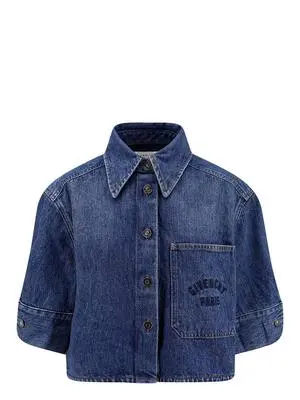 Givenchy Cocoon Denim Shirt - Blue