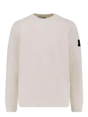 Stone Island Organic Cotton Sweater - White