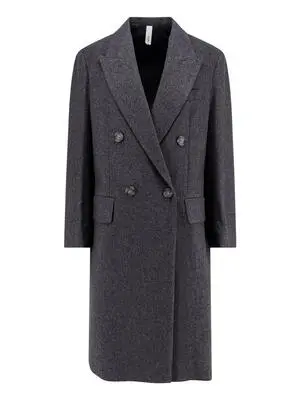 HEVO Martina Franca Wool-blend Coat - Grey