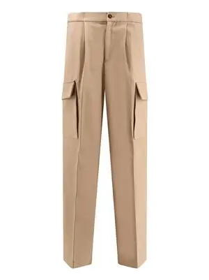 HEVO Cotton Cargo Trousers - Beige