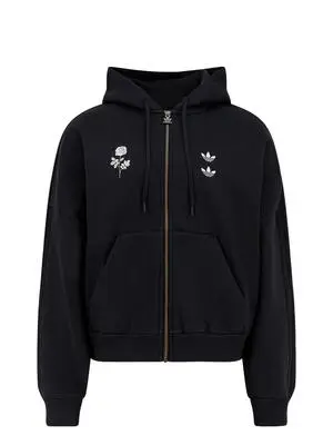 ADIDAS X WILLY CHAVARRIA Cotton-blend Sweatshirt With Embroidered Logo - Black