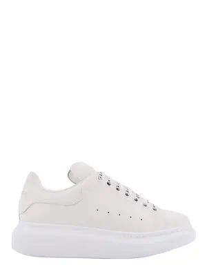 Alexander McQueen Oversized Leather Sneakers - White