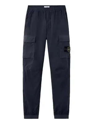 Stone Island Cotton Trousers - Blue