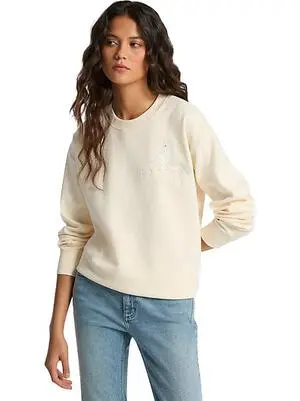 Michael Kors Graphic Logo Cotton Blend Sweatshirt - Natural
