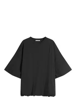 Acne Studios Eniko Irregular Balloon T-shirt Dress - Black