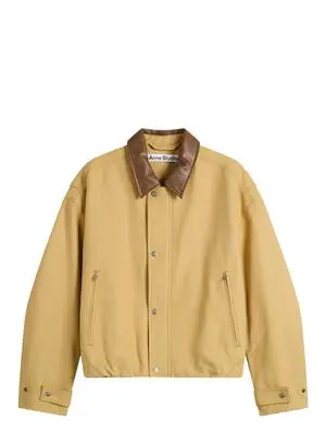Acne Studios Double Cotton Satin Jacket - Sand Beige