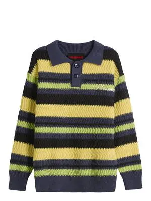 PLEASURES Cooper Polo Sweater - Yellow