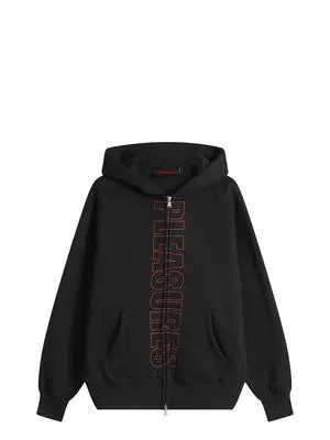 PLEASURES Impact Zip Hoodie - Black