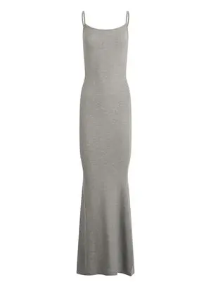 SKIMS Soft Lounge Long Slip Dress - Heather Grey