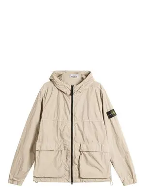 Stone Island Nylon Smerigliato-tc Short Parka Jacket - Desert
