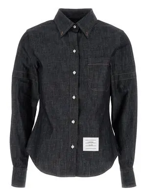 Thom Browne Classic Denim Shirt - Blue