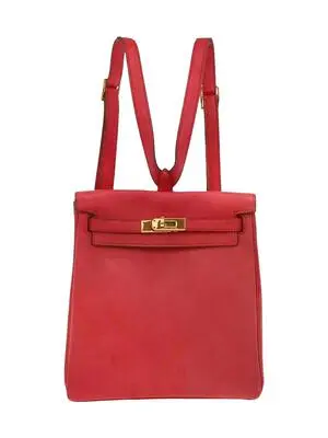 Hermès 1971-1996 Kelly A Dos Pm Backpack - Red