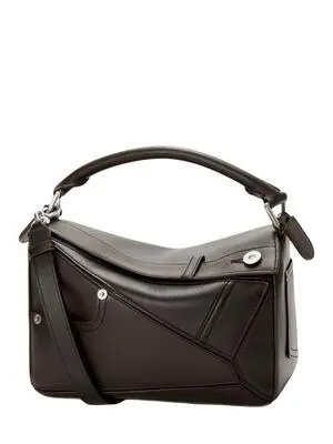 Loewe Small Calfskin Puzzle Panta Top-handle Bag - Brown