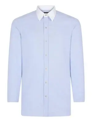 TOM FORD Cotton Contrast-trim Shirt - White