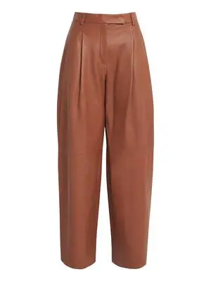 Eleventy Lambskin Trousers - Beige