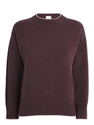 Eleventy Cashmere Crew-neck Sweater - Burgundy