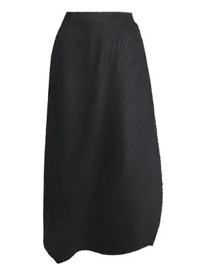 Issey Miyake Swing Midi Skirt - Black