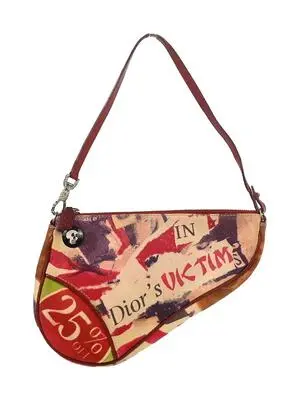 Dior 2003 Print Saddle Bag - Neutrals