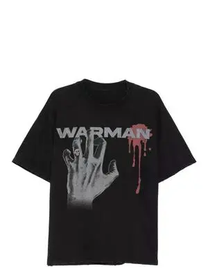 WARMAN Graphic-print T-shirt - Black