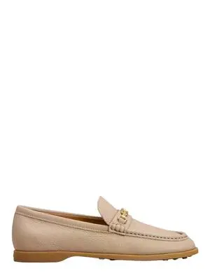 TOD'S Loafers With Gold-tone Detail - Neutrals