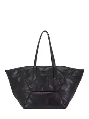 Brunello Cucinelli Medium Panelled Tote Bag - Black
