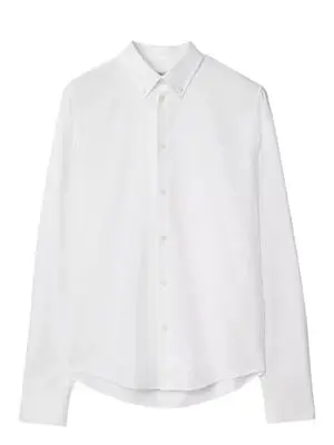 Burberry Equestrian-knight Detail Oxford Shirt - White