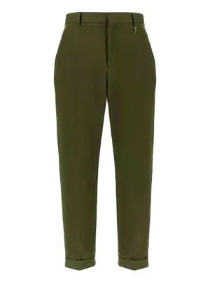 Roberto Cavalli Cuffed Trousers - Green