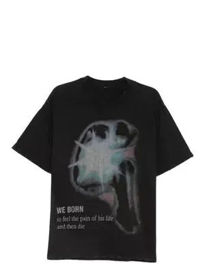 WARMAN Graphic-print T-shirt - Black