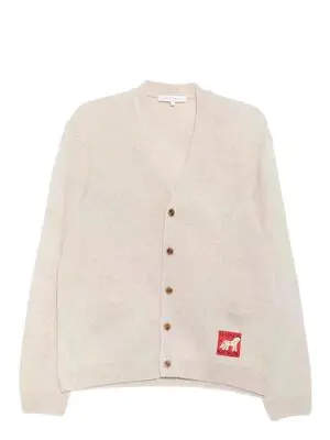 Maison Kitsuné Logo Patch Cardigan - Neutrals