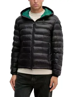 BLAUER. Hooded Padded Jacket - Black