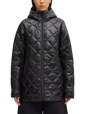 Helly Hansen Quilted Hooded Jacket - Black