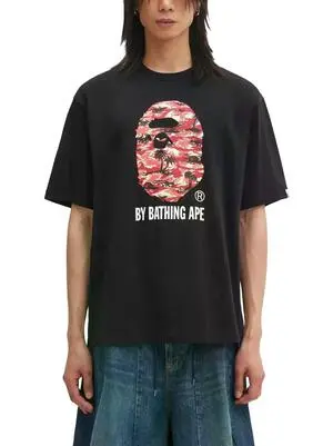 A BATHING APE Graphic-print Crew-neck T-shirt - Black