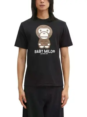 A BATHING APE Graphic-print Short-sleeve T-shirt - Black